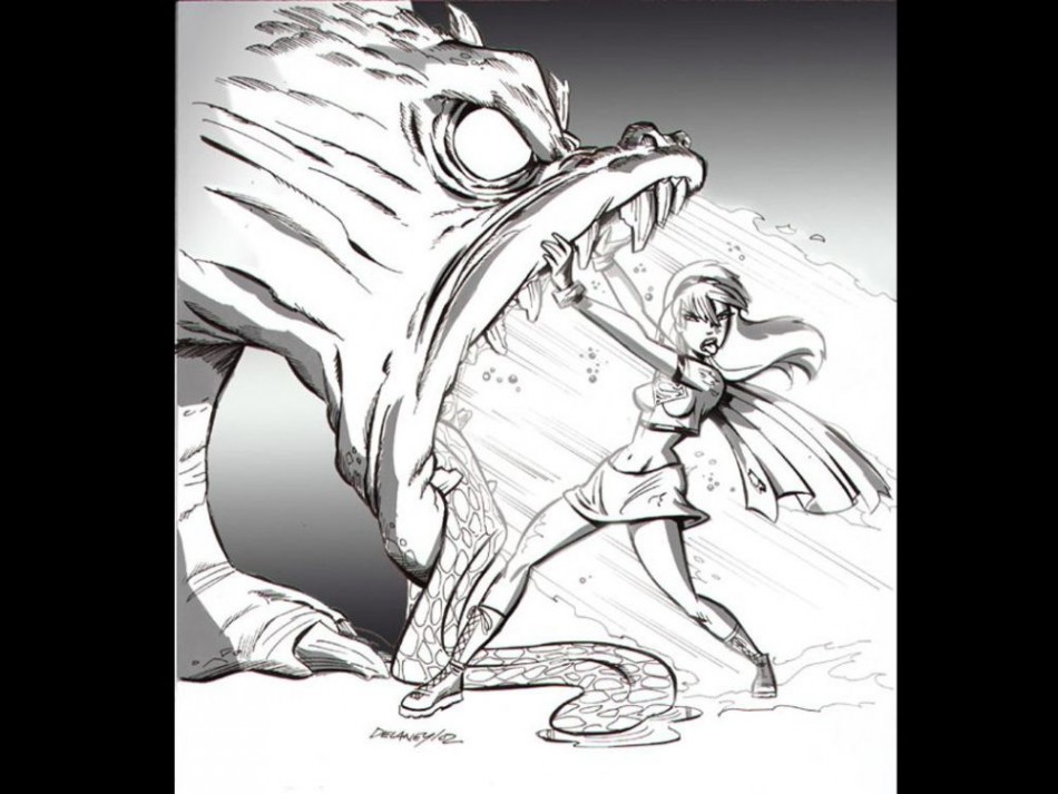 supergirl vs dragon - Zoom Comics – Exceptional Comic Book Wallpapers