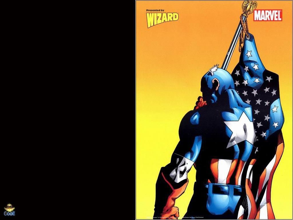Captain America With Flag - Zoom Comics – Exceptional Comic Book Wallpapers
