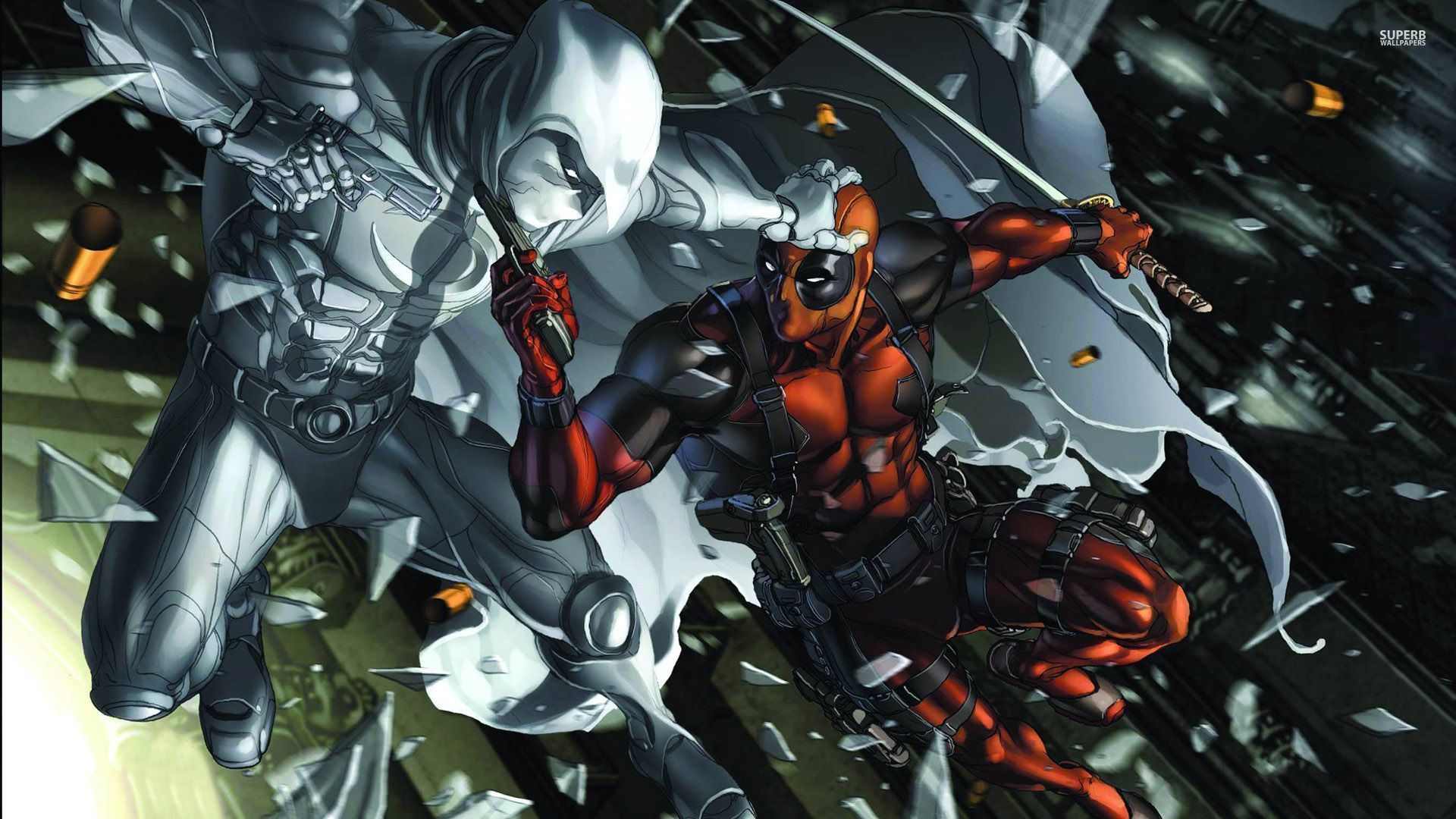 Deadpool vs Moon Knight - Zoom Comics – Exceptional Comic Book Wallpapers