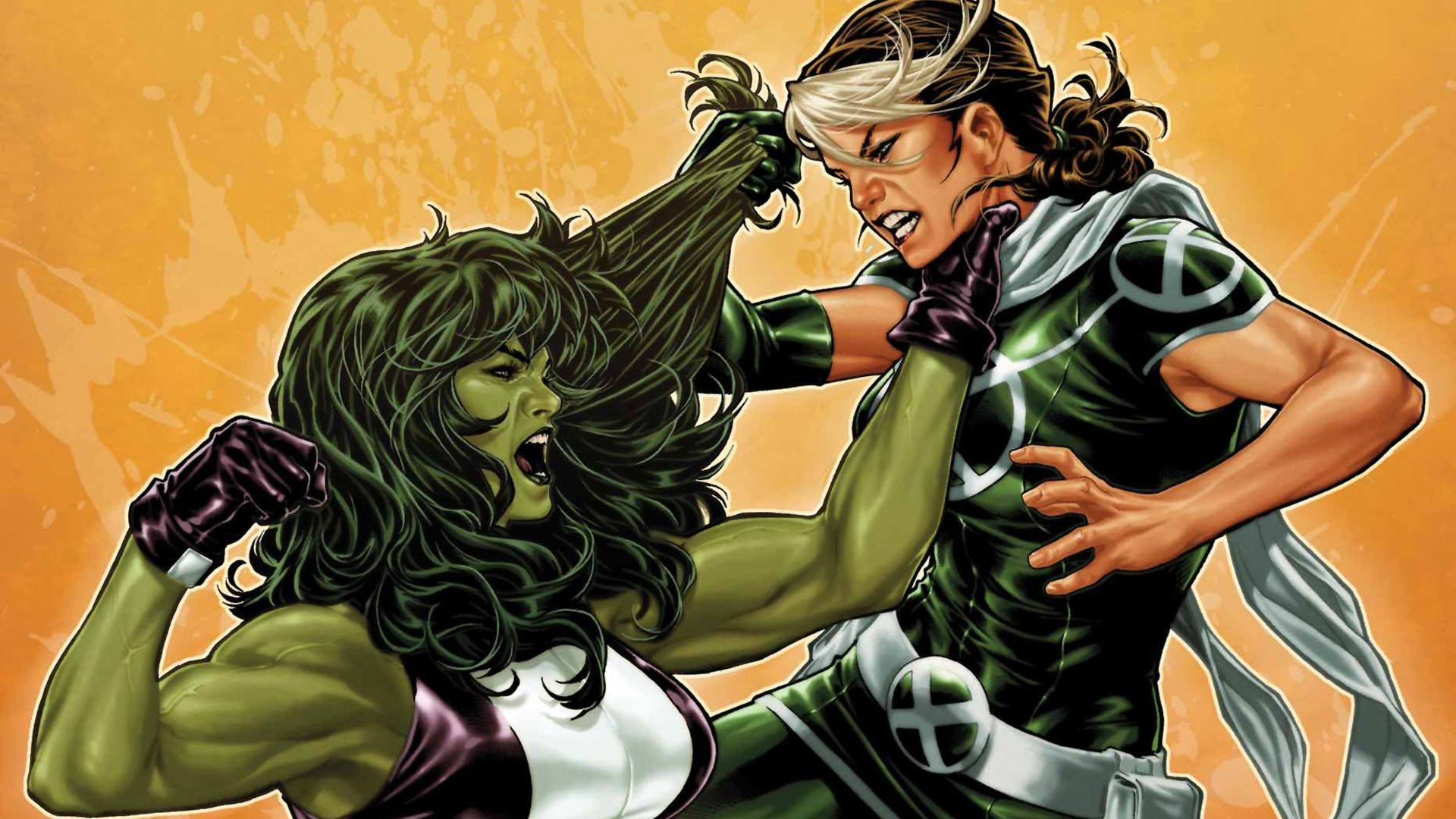 she hulk vs rogue - Zoom Comics – Exceptional Comic Book Wallpapers