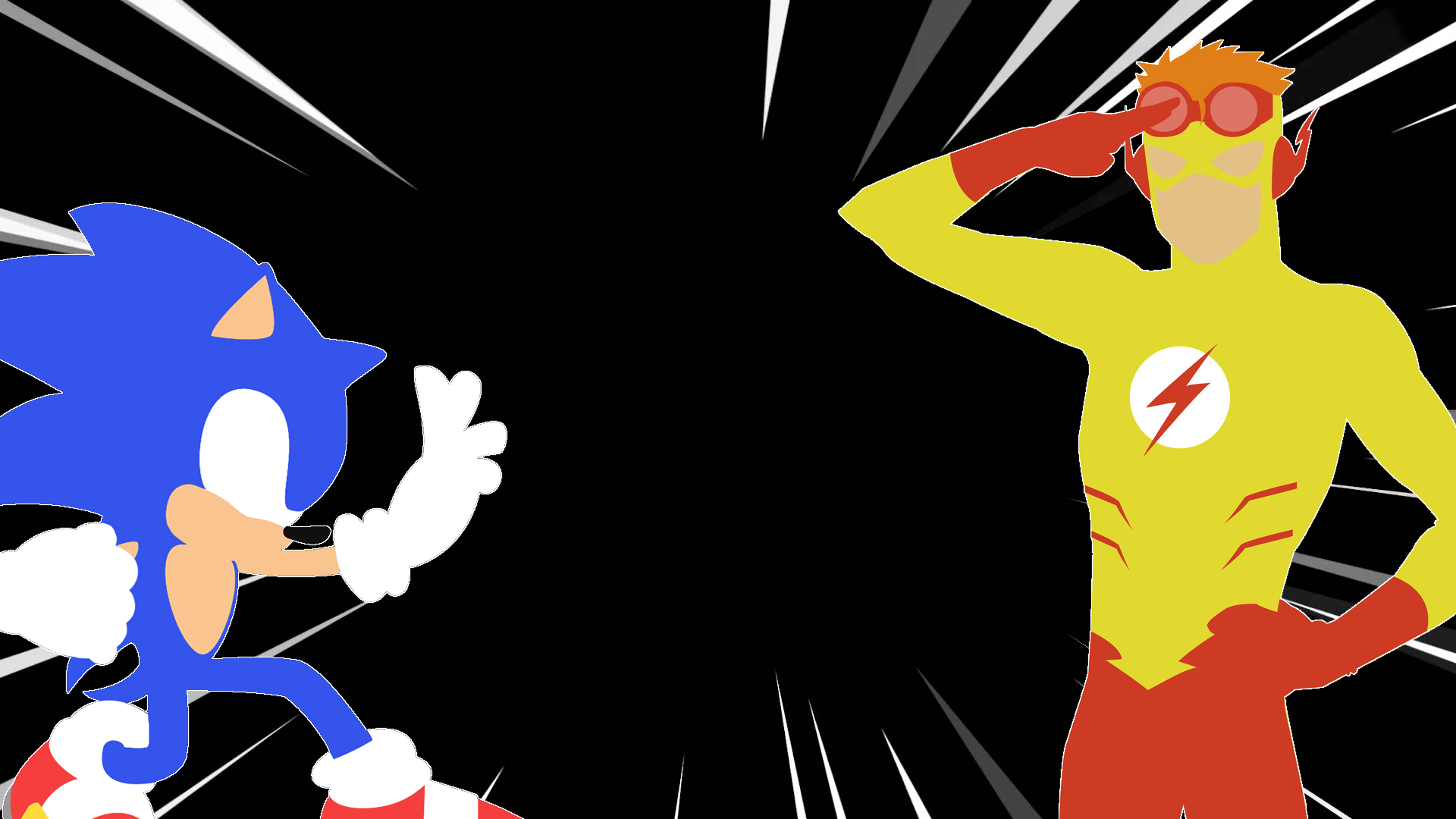 Sonic and the Flash - Zoom Comics – Exceptional Comic Book Wallpapers