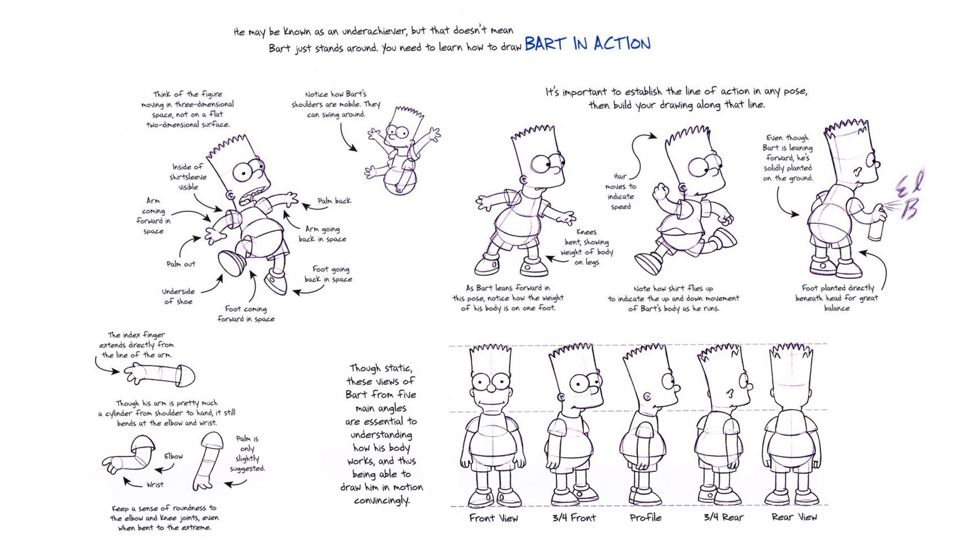 Bart in Action - Zoom Comics – Exceptional Comic Book Wallpapers