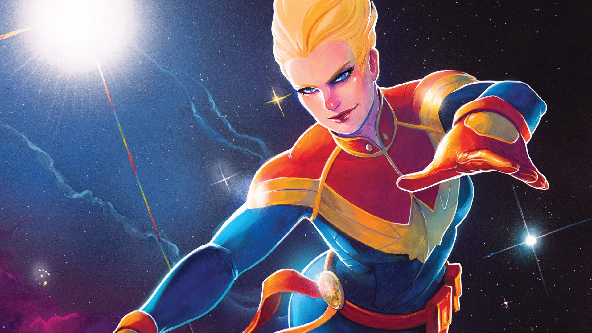Captain Marvel In Space - Zoom Comics – Exceptional Comic Book Wallpapers