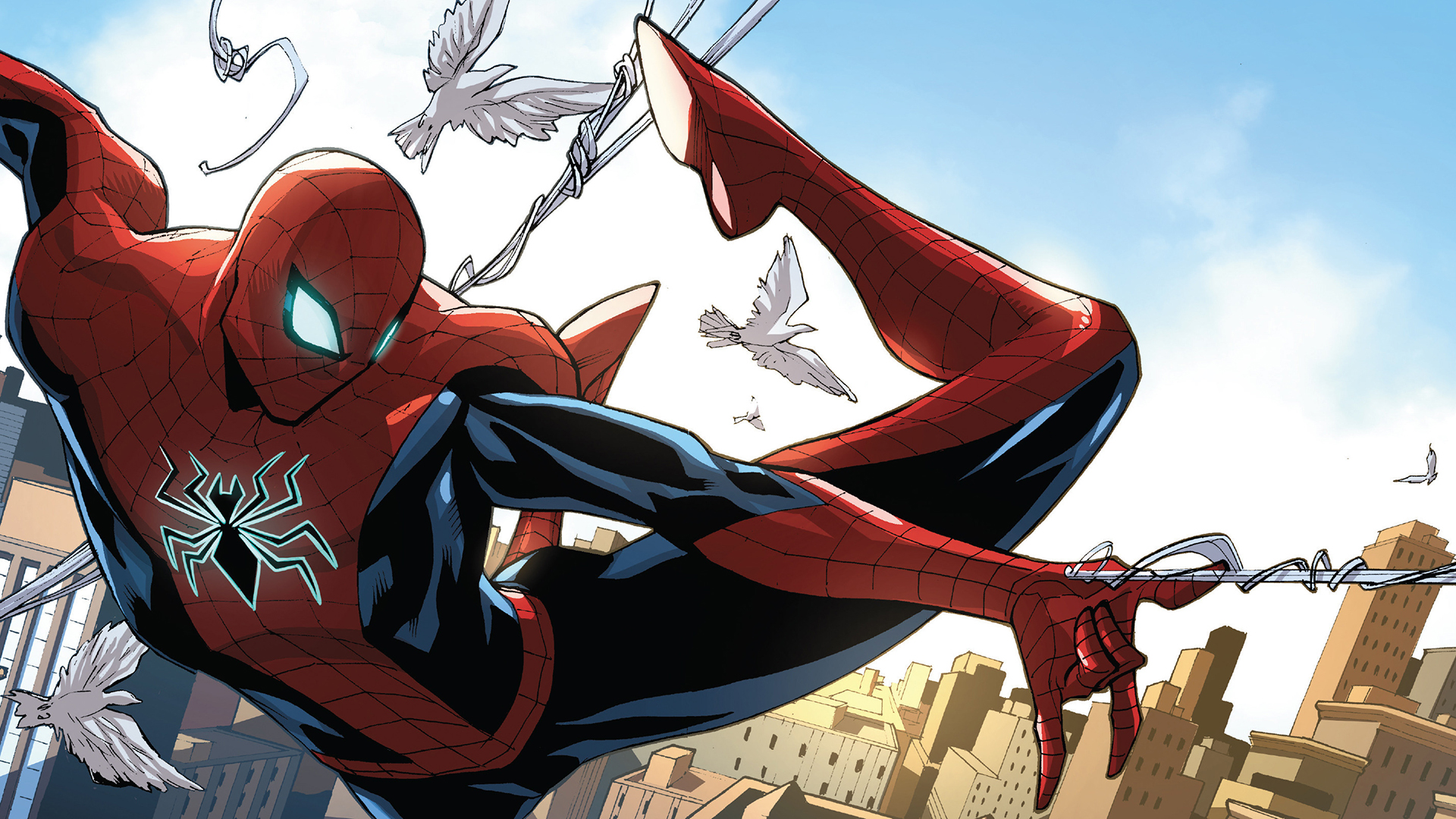 Spider-man and birds - Zoom Comics – Exceptional Comic Book Wallpapers