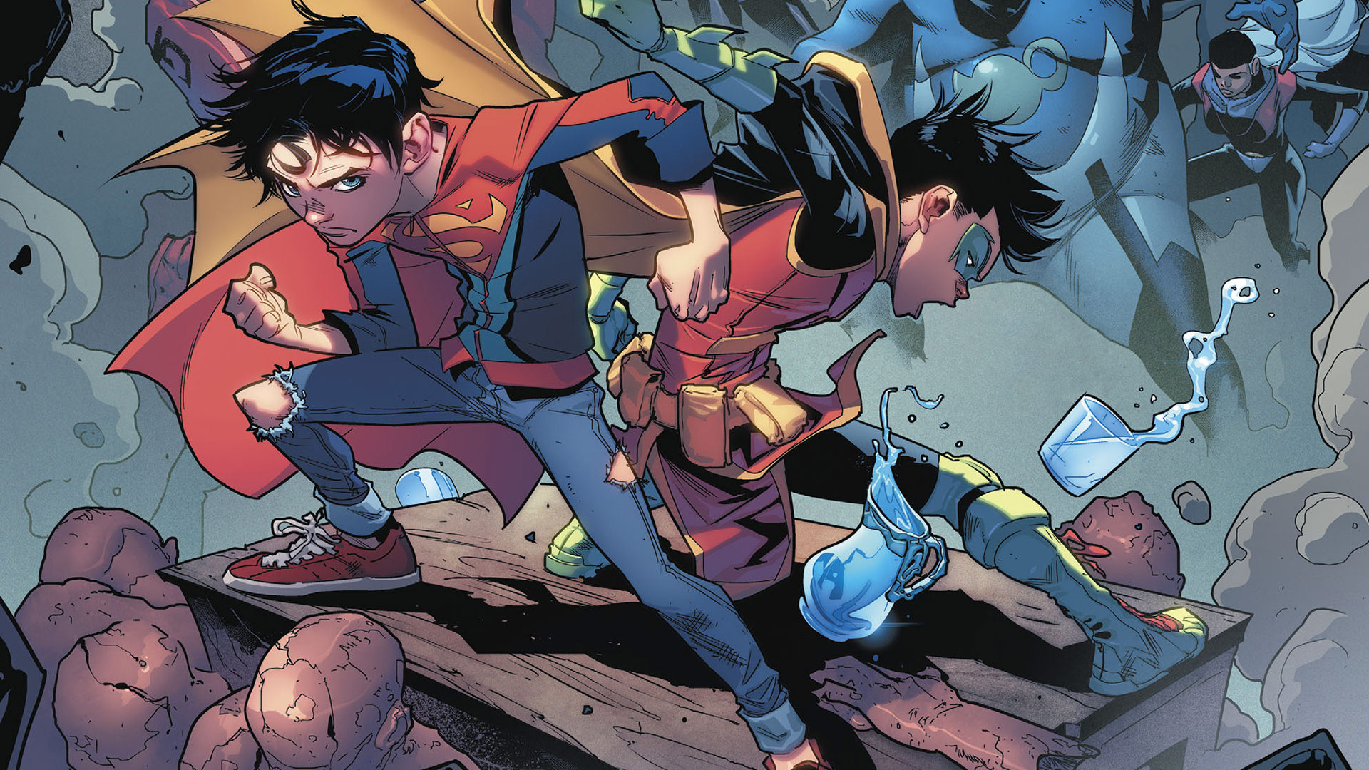 Superboy and Robin - Zoom Comics – Exceptional Comic Book Wallpapers