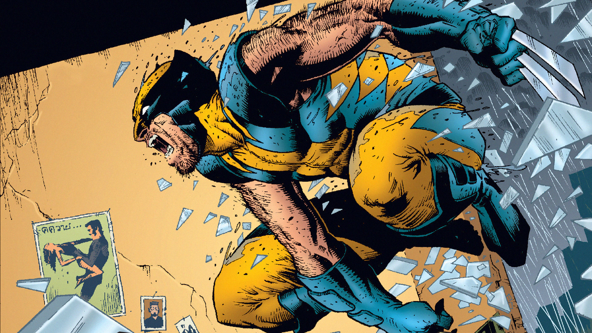 Wolverine Jumping Through A Window - Zoom Comics – Exceptional Comic ...