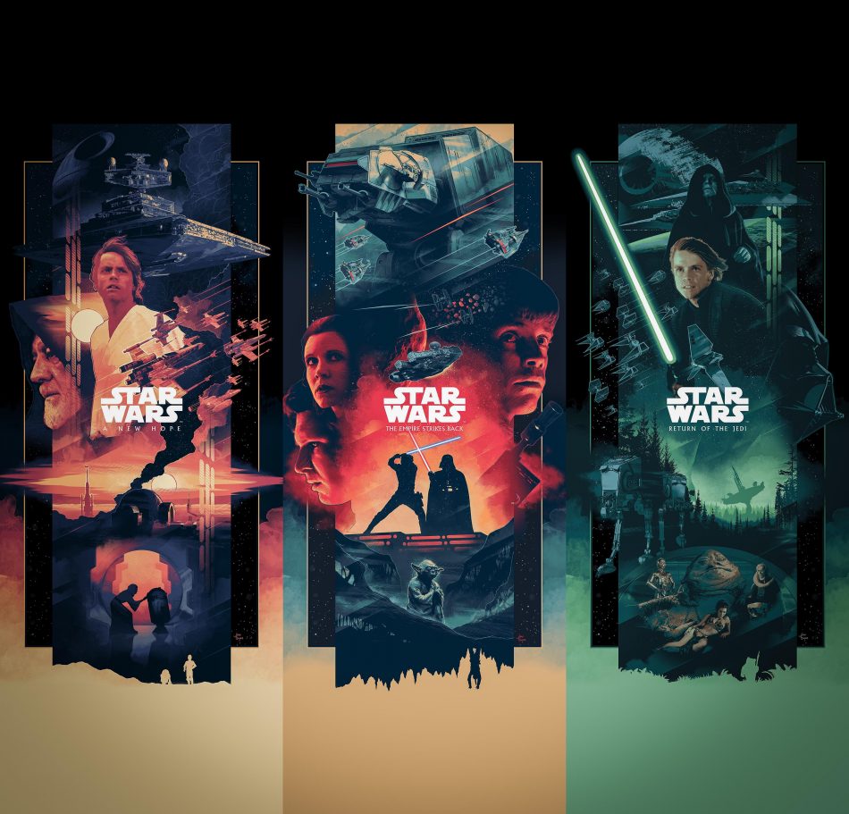 the star wars saga triptych art by john guydo - Zoom Comics ...