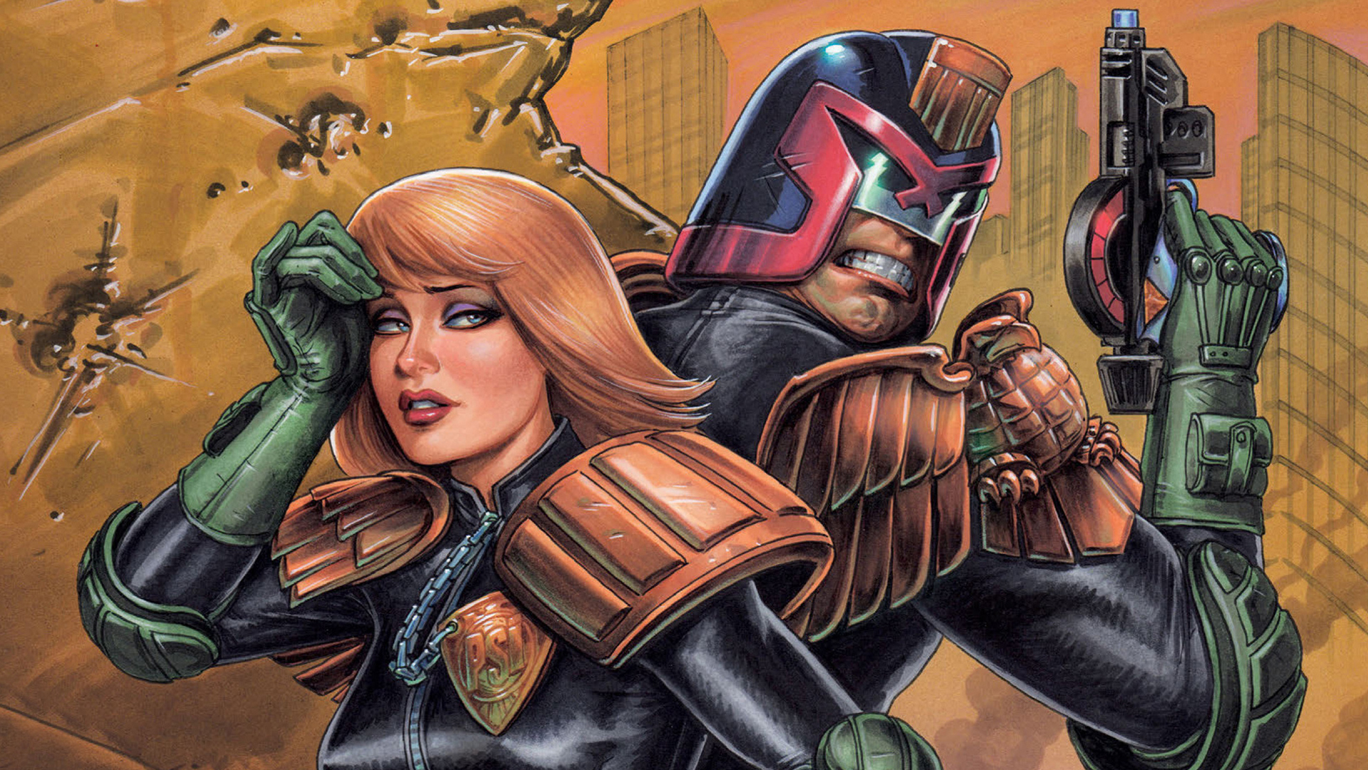 Dredd and Anderson - Zoom Comics – Exceptional Comic Book Wallpapers