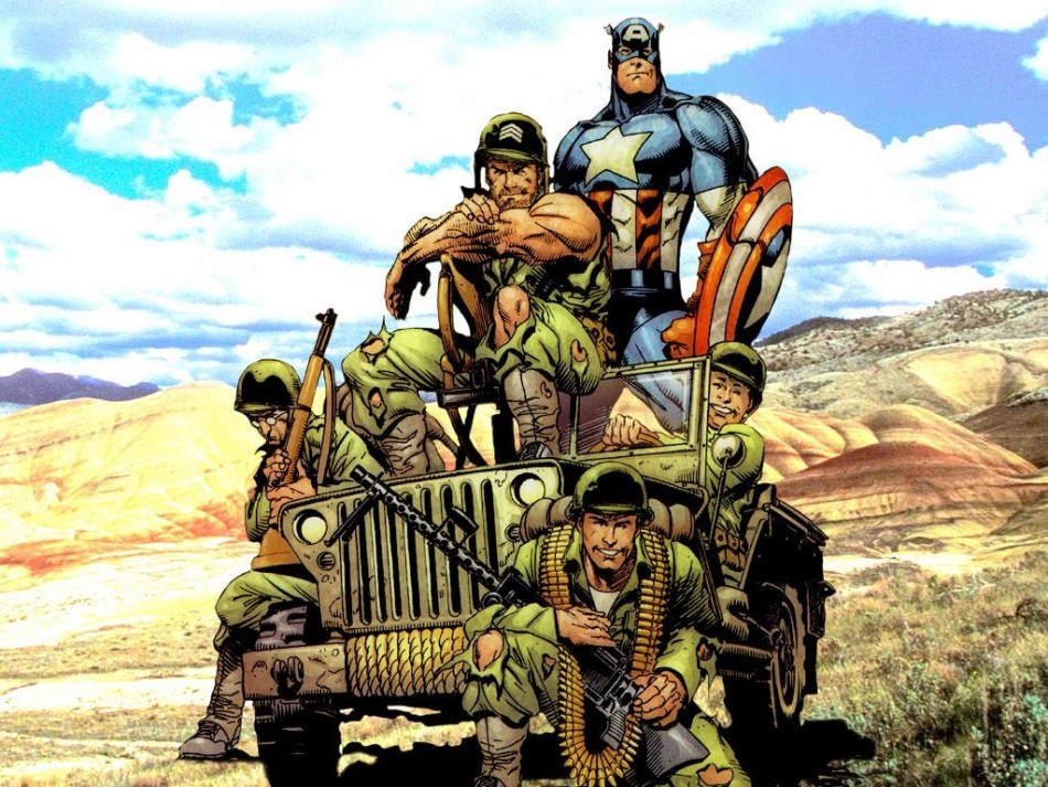 Captain America With Soldiers – Zoom Comics – Exceptional Comic Book ...