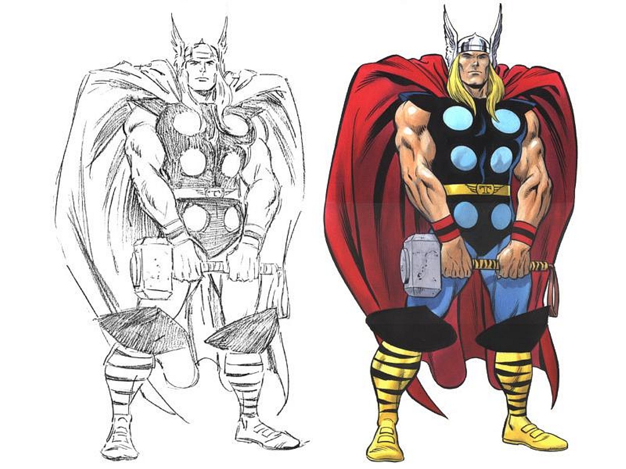 Thor Sketch Zoom Comics Exceptional Comic Book Wallpapers