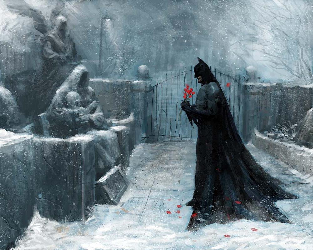 batman – red flowers – Zoom Comics – Exceptional Comic Book Wallpapers