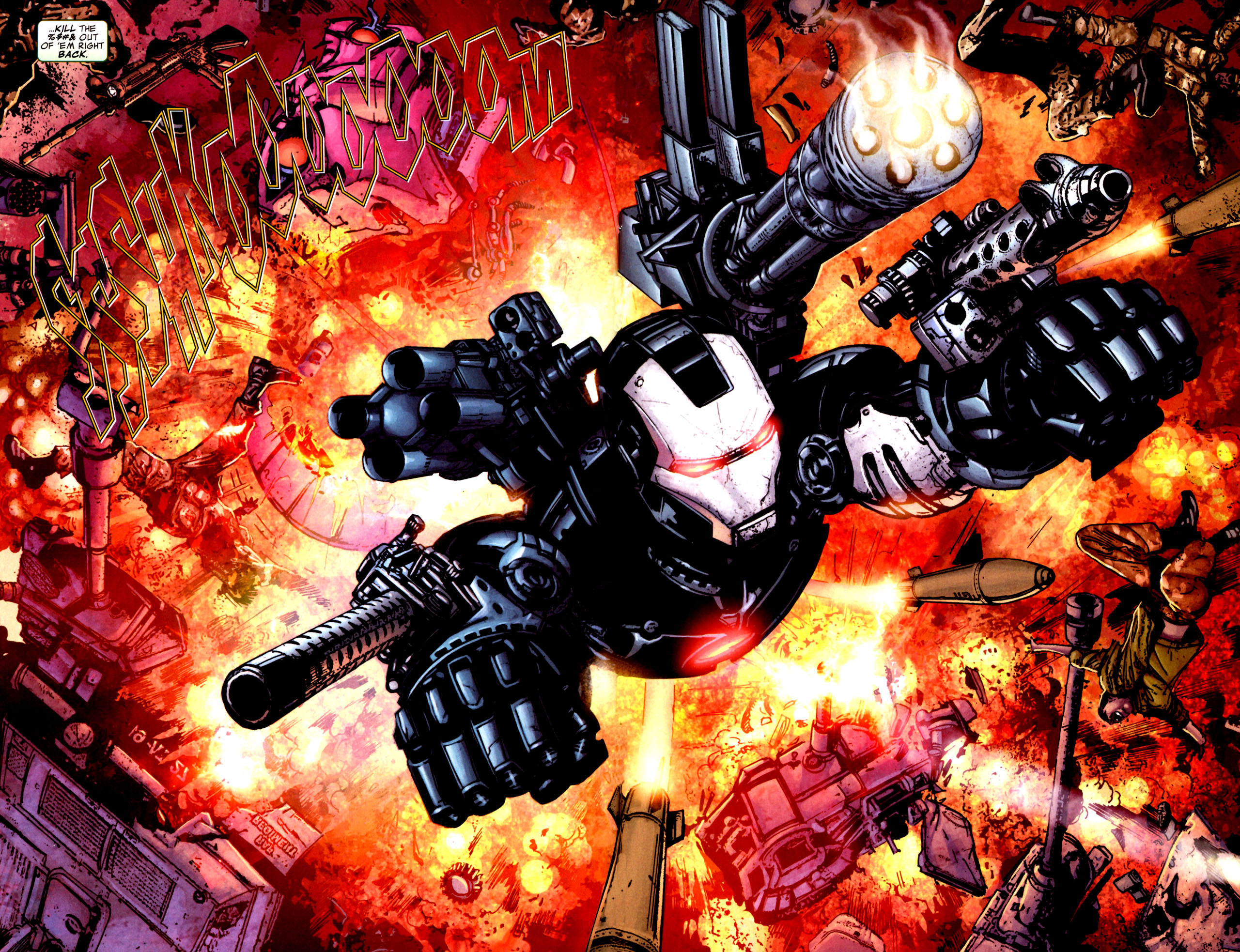 war machine in action – Zoom Comics – Exceptional Comic Book Wallpapers