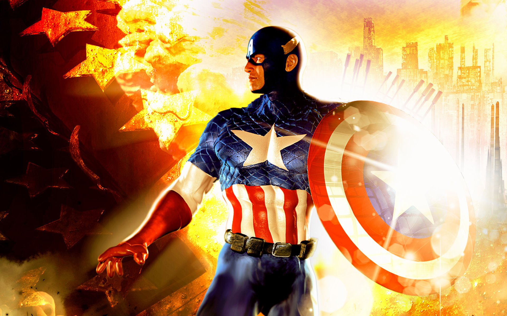 captain america in flames – Zoom Comics – Exceptional Comic Book Wallpapers