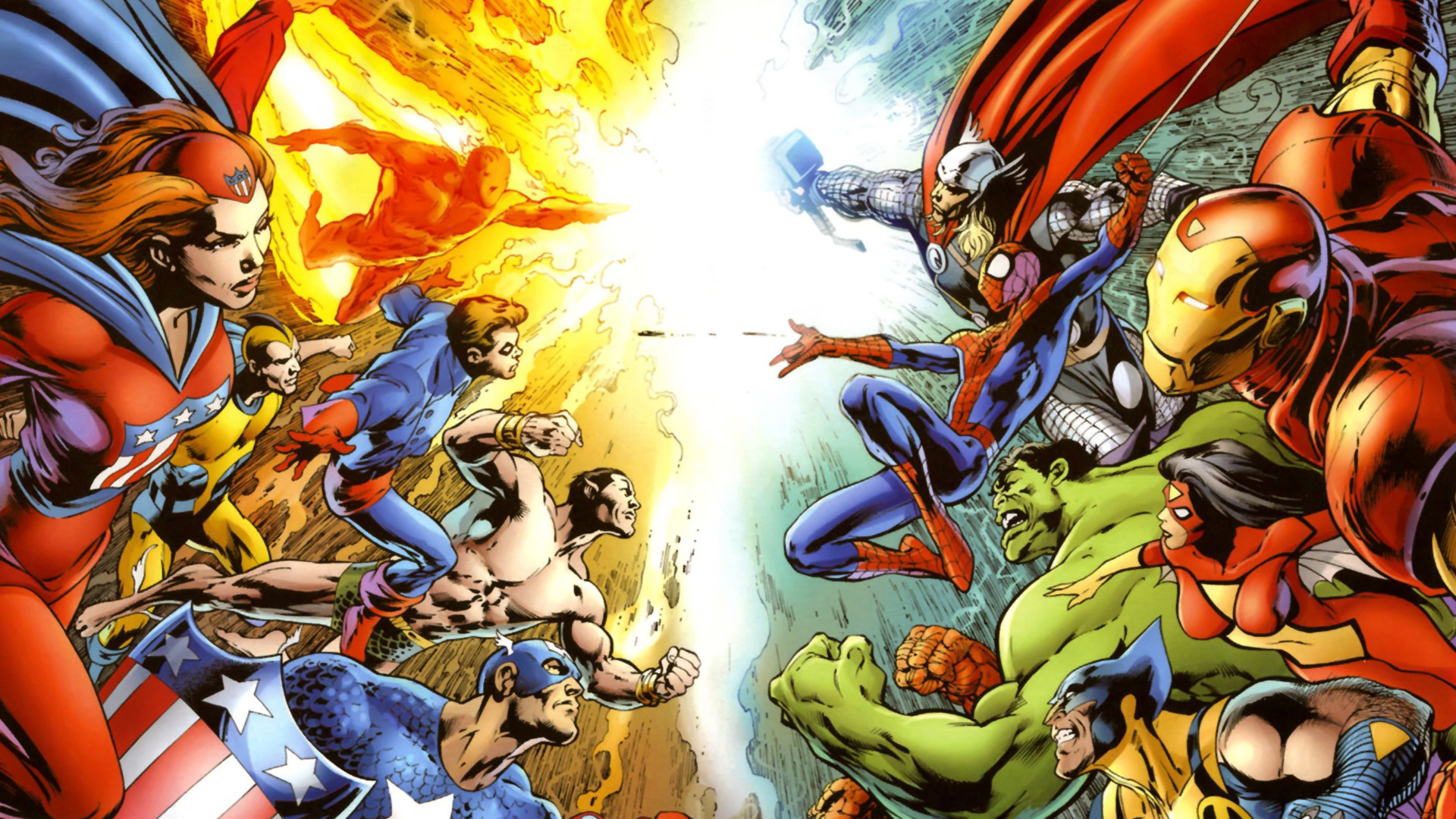 invaders vs avengers | Zoom Comics - Daily Comic Book Wallpapers