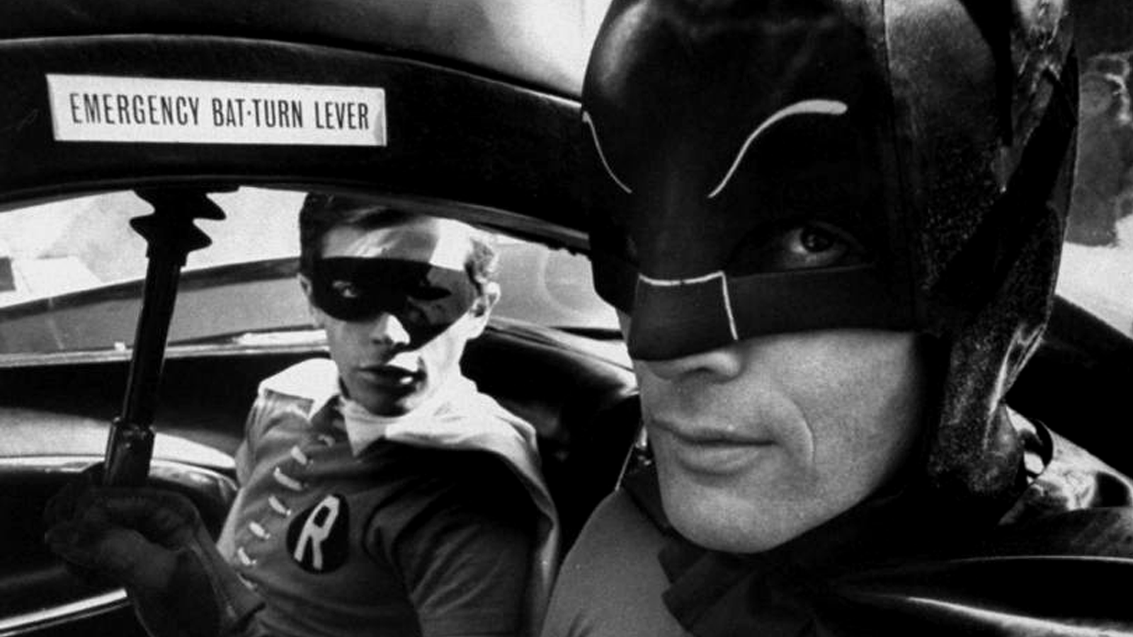emergency bat-turn lever – adam west batman, burt ward robin – Zoom ...