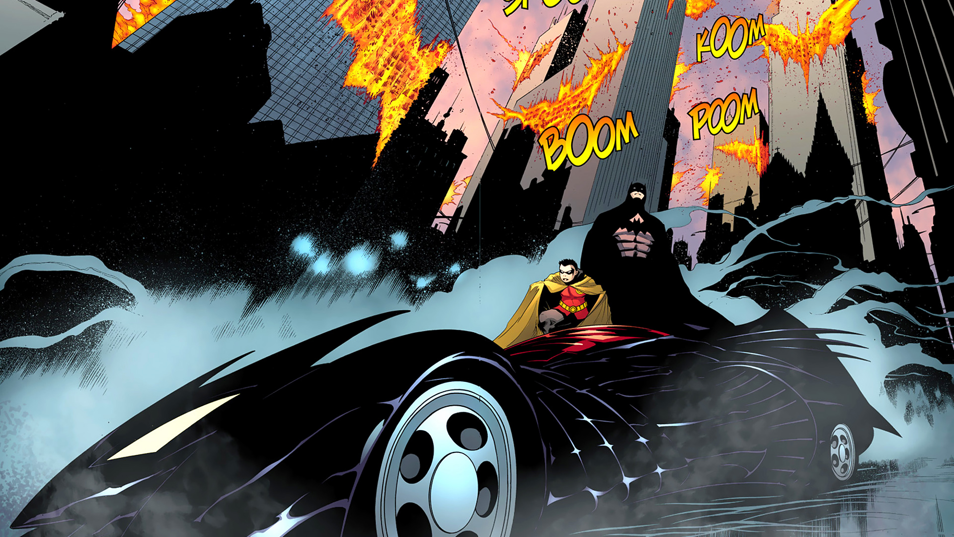 Batman and Robin in the batmobile – Zoom Comics – Exceptional Comic ...