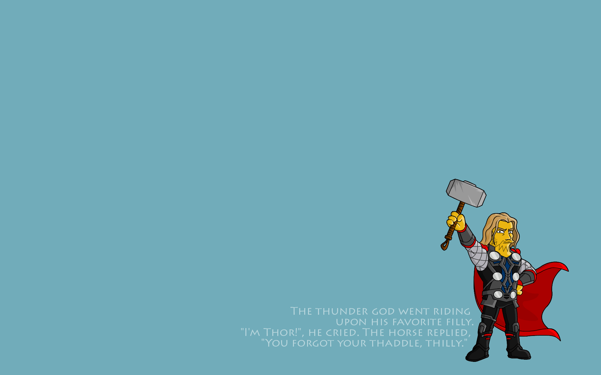 Simpsons Thor – Zoom Comics – Exceptional Comic Book Wallpapers