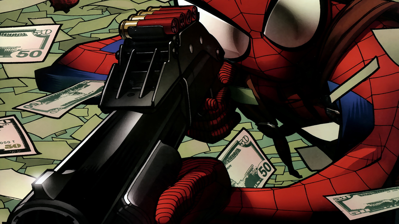 Spider-man with a gun – Zoom Comics – Exceptional Comic Book Wallpapers