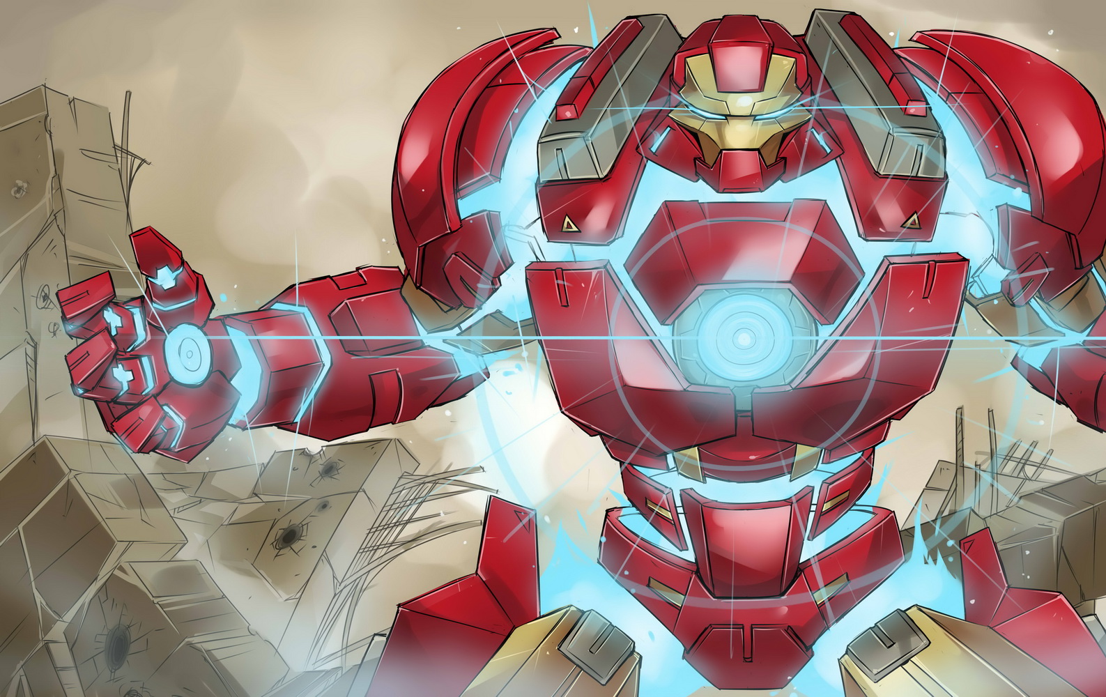 Iron man in blue – Zoom Comics – Exceptional Comic Book Wallpapers