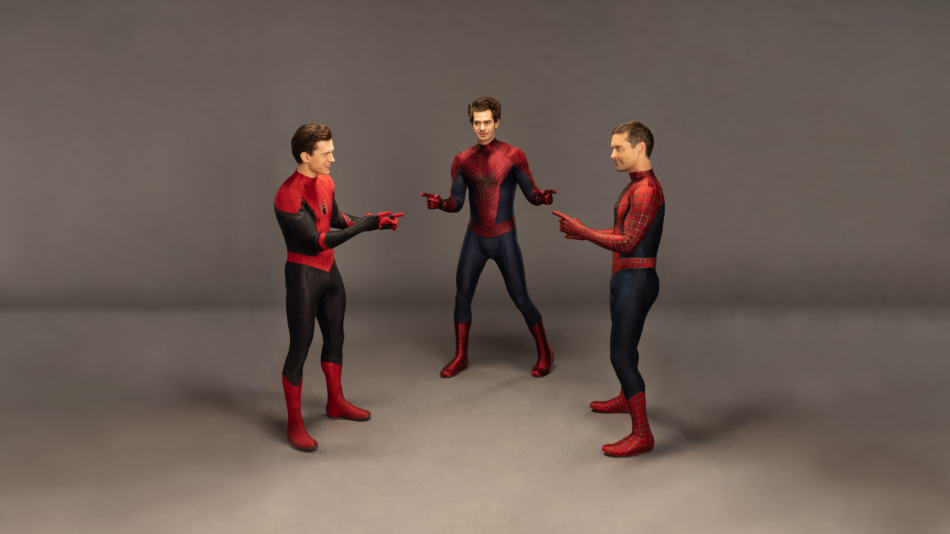 Spider-man pointing at each other – THE WALLPAPER – Zoom Comics ...